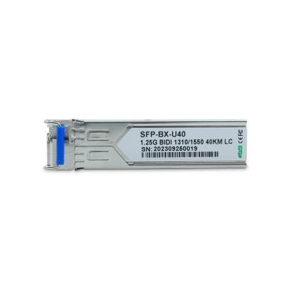 Cina 1.25GBASE 1G Transceiver BiDi SFP LC Connector Single Mode 40km 1310nm TX 1550nm RX Modulo trasmettitore in vendita