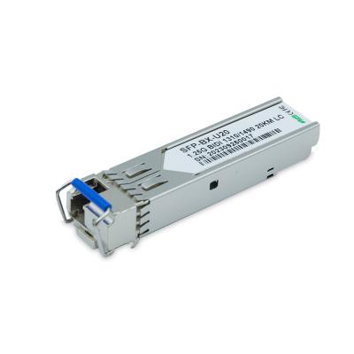 中国 SFP 1Gトランシーバー 1.25Gbps BiDi LCコネクタ シングルモード 20km リーチ 1310nm TX 1490nm RXトランシーバーモジュール 販売のため