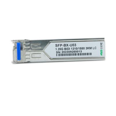 中国 シングルモード 1Gトランシーバー 3km 1310nm TX 1550nm RX シスコ対応 1.25GBASE BiDi SFP LCコネクタ 販売のため