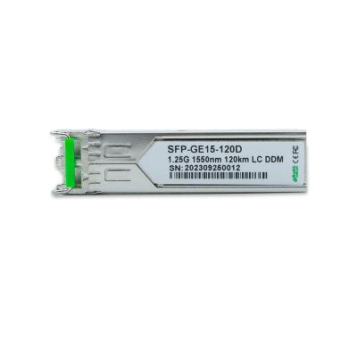 Cina 1550nm 1GB Fibra SFP 120km Modulo trasmettitore Cisco Compatibile Duplex LC SMF in vendita