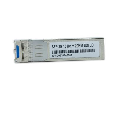 China 3.072G MSA 1310nm 20km LC SMF Padrões Patológicos de Vídeo Módulo Transceptor para SD/HD/3G-SDI à venda