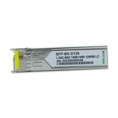 Κίνα 120 χλμ. 1G Sfp Transceiver 1550nm TX 1490nm RX Transceiver Module Super Long Haul 1.25GBASE BiDi Μονάδα Μονάδας προς πώληση