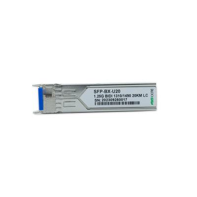Cina SFP 1G Transceiver 1.25Gbps BiDi LC Connector Single Mode 20km Reach 1310nm TX 1490nm RX Modulo trasmettitore in vendita