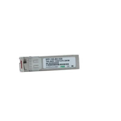 Cina Collegatore LC 10GBASE BiDi SFP+ di alta qualità Single Mode 20km Reach 1330nm TX / 1270nm RX Transceiver Module in vendita