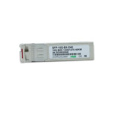Cina Collegatore LC 10GBASE BiDi SFP+ di alta qualità Single Mode 40km Reach 1330nm TX / 1270nm RX Transceiver Module in vendita