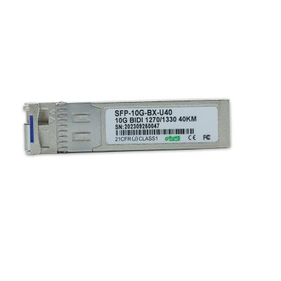 Cina Collegatore 10GBASE BiDi SFP+ LC di alta qualità Single Mode 40km Reach 1270nm TX / 1330nm RX Transceiver Module in vendita