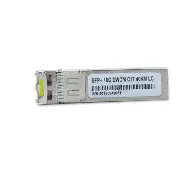 Cina 10G SFP+ Compatibile DWDM SFP+ 1563.86nm 40km Duplex LC SMF Transceiver Module in vendita
