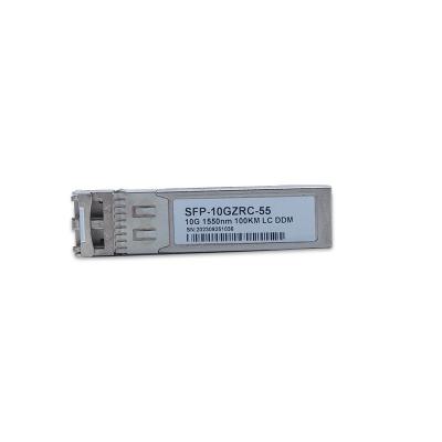 Cina 10GBASE 10G Trasmettitore ottico SFP+ ZR 100km Lunga distanza 1550nm Duplex LC SMF in vendita