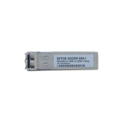 Cina 25G SFP28 Trasmettitore Cisco Compatibile 850nm SR 100m I-Temp DOM LC SMF in vendita