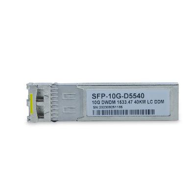 Cina 10G SFP+ Transceiver DWDM C17-C61 40km C-Temp su OS2 SMF modulo LC duplex in vendita