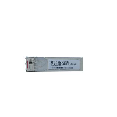 Cina 10GBASE SFP+ Transceiver BiDi 80km DOM SMF simplex LC TX 1550nm/RX 1490nm Modulo in vendita