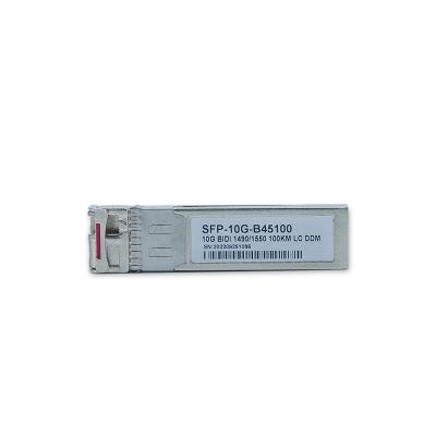 Cina 10GBASE SFP+ Transceiver BiDi 100km OS2 SMF simplex LC TX 1490nm/RX 1550nm Modulo in vendita