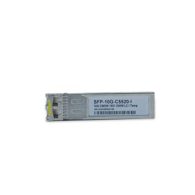 Cina 10GBASE SFP+ Transceiver 1270nm-1610nm I-Temp CWDM 20km su OS2 SMF modulo LC duplex in vendita