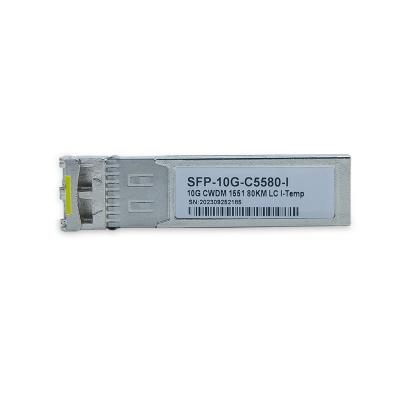 Cina Cisco compatibile 10GBASE SFP+ Transceiver CWDM 1470nm-1610nm 80km I-Temp SMF modulo LC duplex in vendita