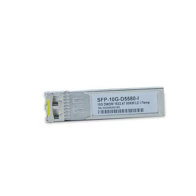 中国 10G SFP+トランシーバー DWDM C17-C61 80km I-Temp over OS2 SMFデュプレックスLCモジュール 販売のため