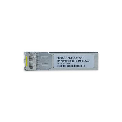中国 10G SFP+トランシーバー DWDM C17-C61 OS2 SMFデュプレックスLCモジュール上の100kmI-Temp 販売のため