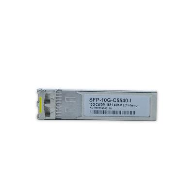 China 10G SFP+ Transceptor CWDM 1270nm-1610nm 40km I-Temp sobre OS2 SMF módulo LC duplex à venda