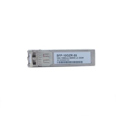 China Módulo frente e verso compatível do transceptor de Cisco 10GBASE-ZR SFP+ 1550nm 80km LC SMF à venda