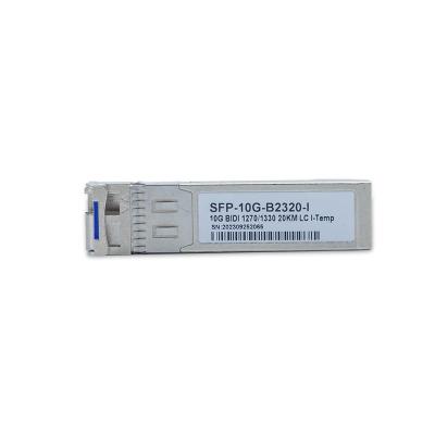 Cina 10GBASE BIDI SFP+1270nm TX/1330nm RX Modulo trasmettitore SMF LC Simplex 20 km (industriale) in vendita