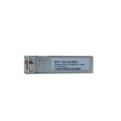 Cina 10GBASE BIDI SFP+ 10G Trasmettitore ottico 1330nm TX 1270nm RX 60km Simplex LC SMF in vendita