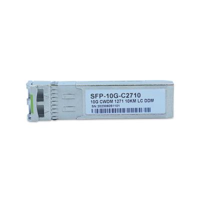 Cina Duplex LC SMF 10G Trasmettitore ottico Cisco Compatibile 10G CWDM SFP+ 1270nm 10km in vendita