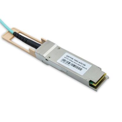 Cina QSFP28 To QSFP28 100Gbps AOC Cables Cisco Compatible 3m Ethernet in vendita