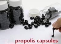 China Organic Bee Propolis Capsules - Black Color Propolis Extract Soft Capsule for Immune Enhancement & Antioxidant Rich for sale