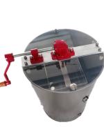 China Stainless Steel 2 Frames Manual Honey Extractor for Beekeepers for sale