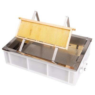 China Stainless Steel Mini Honey Comb Frame Shelf 52*41.5*12cm Blue Square Beekeeping Frame Holder for sale