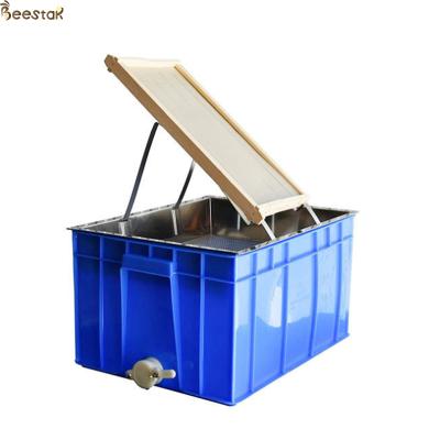 China Stainless Steel Mini Honey Comb Frame Shelf 52*41.5*12cm Blue Square Beekeeping Frame Holder for sale