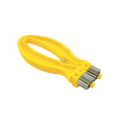 China Plastic Handle Wire Crimper with 13cm Length and Yellow Zinc Plated for Beehive Frames Beekeeping Tool for sale