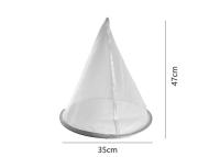 China Conical Bee Honey Strainer Filter with Nylon Material and 35*35*47cm Size for Beekeeping Tools for sale