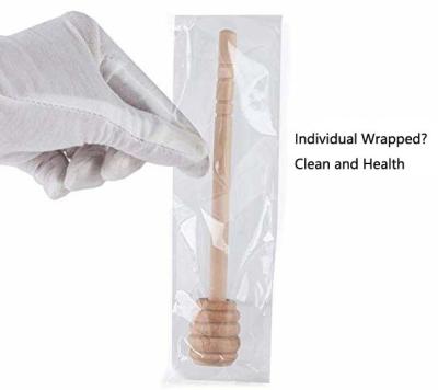 China Long Handle Wood Honey Stir Bar Honey Splash Bar For Splashing Honey for sale