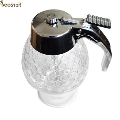 China Wholesale 200ml Transparent Glass Syrup Honey Dispenser honey jar for sale