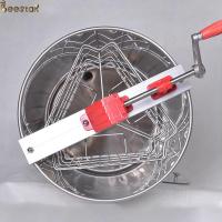 China 3 Frames Manual Honey Extractor with Honey Gate Made of 304 Stainless Steel for sale
