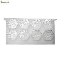 China Hexagon Shaped White Plastic Honey Comb Frame for Bee Farm Application for sale