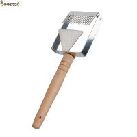 China 17 Needles Stainless Steel Honey Uncapping Fork with Wooden Handle for Beekeeping for sale