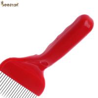 China Red Thick Handle Honey Uncapping Tools Hive Tools Beekeeping Uncapping Fork for sale