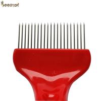 China Red Thick Handle Honey Uncapping Tools Hive Tools Beekeeping Uncapping Fork for sale