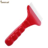 China Red Thick Handle Honey Uncapping Tools Hive Tools Beekeeping Uncapping Fork for sale