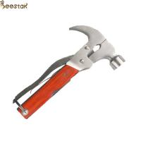 China Stainless Steel Multi-function Claw Hammer 8oz Fiber Beekeeping Hive Tool for sale