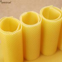 China Grade A 100% Pure Natural Beeswax Foundation Sheet Customizable Size Beehive Wax for Beekeeping for sale