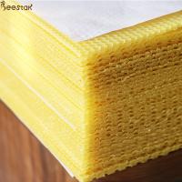 China Grade A 100% Pure Natural Beeswax Foundation Sheet Customizable Size Beehive Wax for Beekeeping for sale