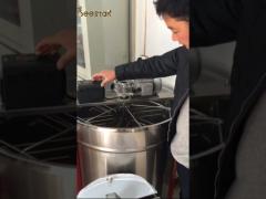 6 프레임 수평 모터로 전기 꿀 추출기 스테인리스 스틸 꿀 추출기