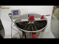 6 Frame Manual Stainless Steel Honey Extractor Multi-Drive Battery 12V
