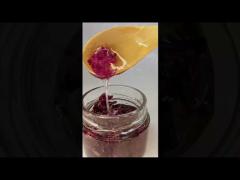 Mel cru puro Mel natural de abelha Sem aditivos Rosa Petal Jam Com Mel Molho de Chá Rosa Saborizado Mel