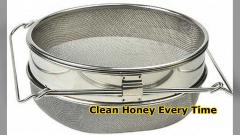 Double Stainless Steel Honey Strainer for Pure Honey