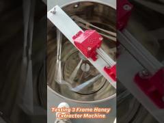 Testing 3 Frame Honey Extractor Machine
