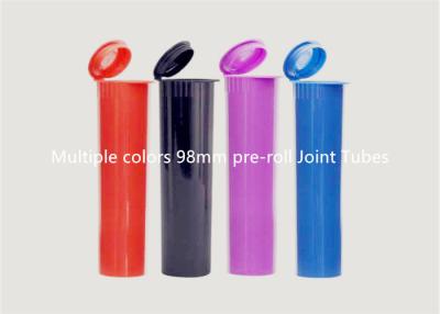 China Multiple Colors Child Resistant Tubes Odorless 98mm Blocking UV Rays For Cannabis for sale