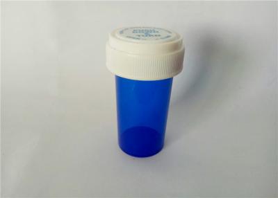 Cina Fiale reversibili resistenti del cappuccio dell'acqua, bottiglie di plastica blu di prescrizione 16DR in vendita